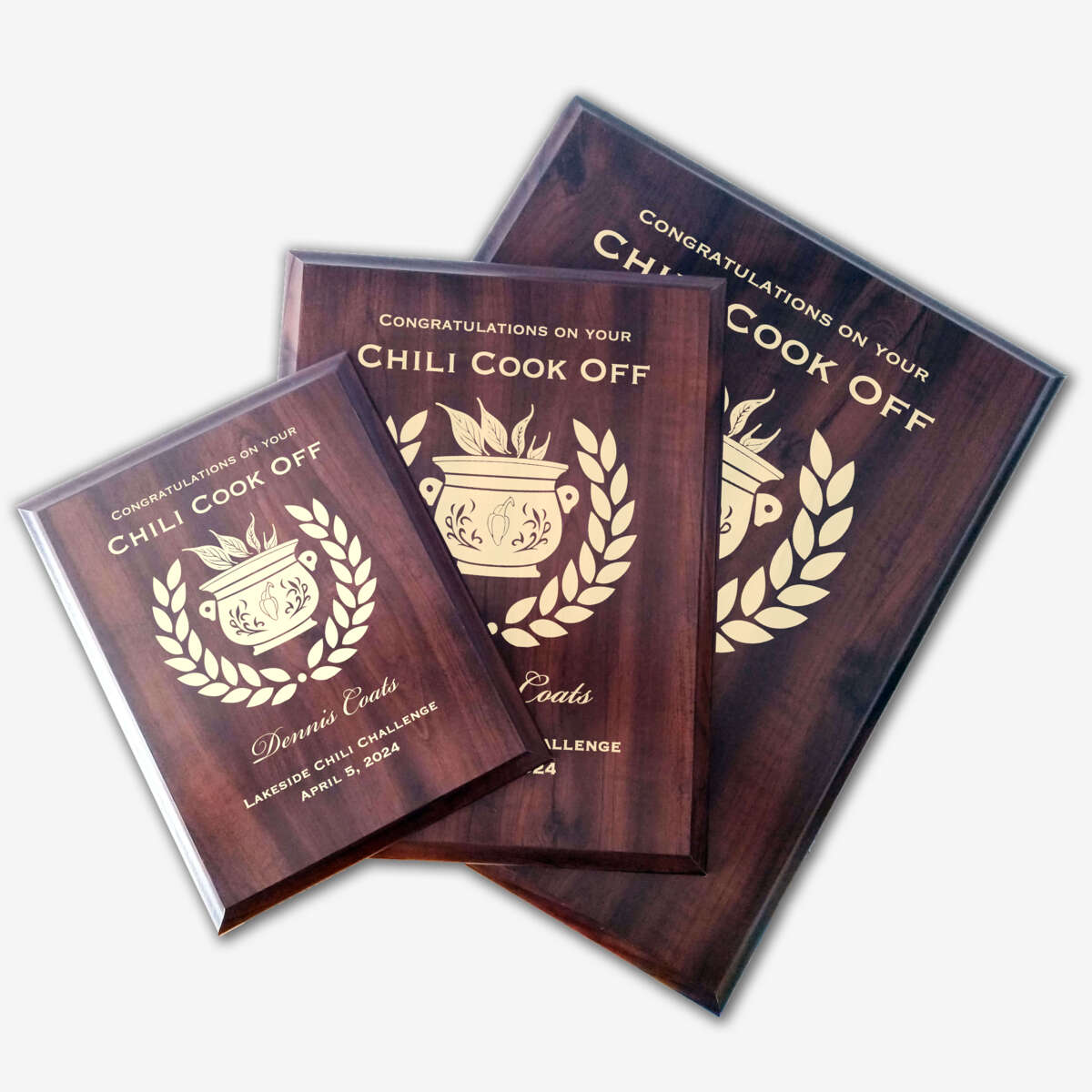 Chili Cook-Off Award Plaque | Personalized for Chili Competition ...