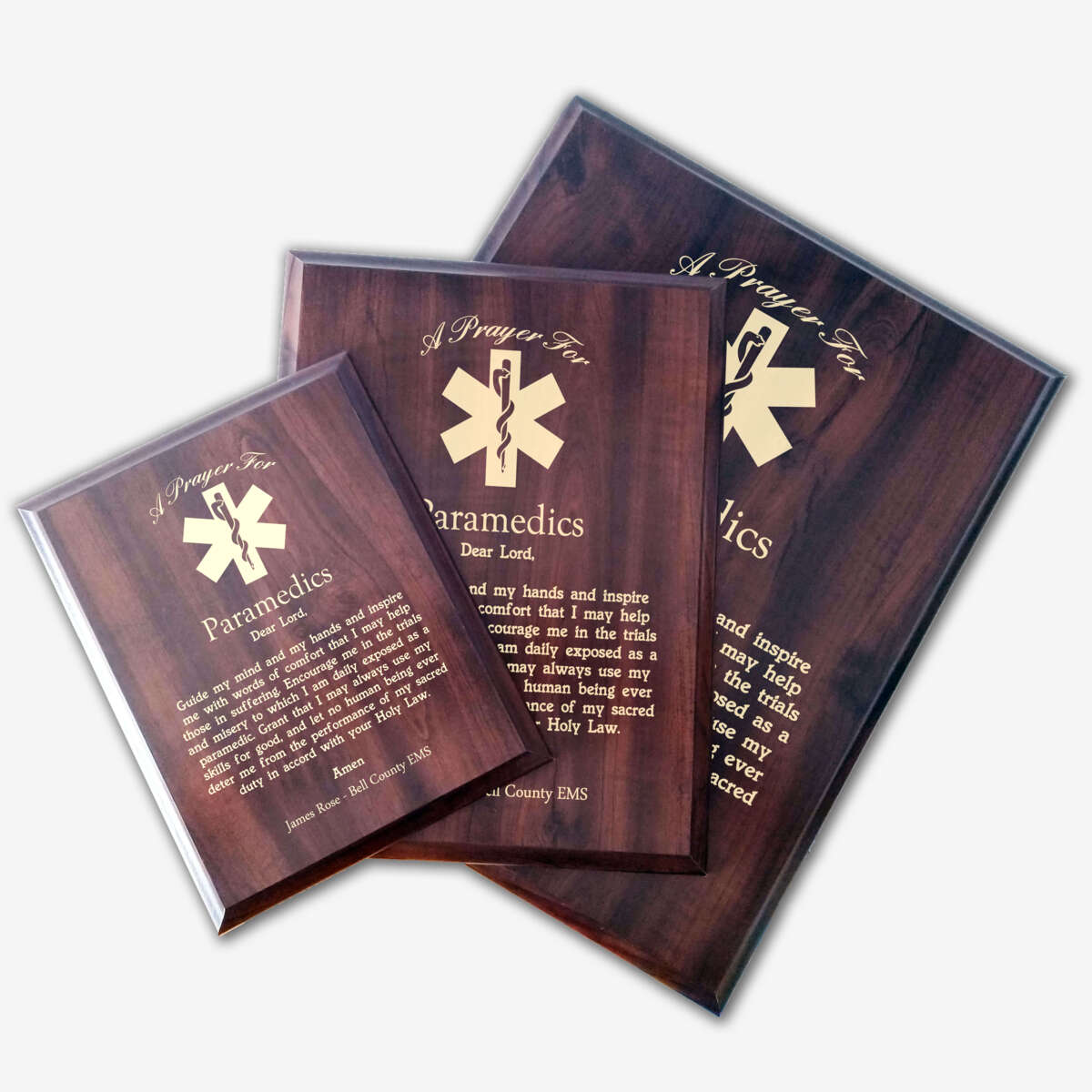 Paramedic Prayer Plaque | EMT Gift Ambulance Driver | Marked Moments ...