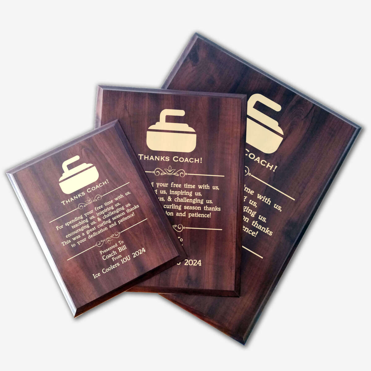 Curling Coach Thank You Gift | Personalized Bonspiel, League Coaches ...