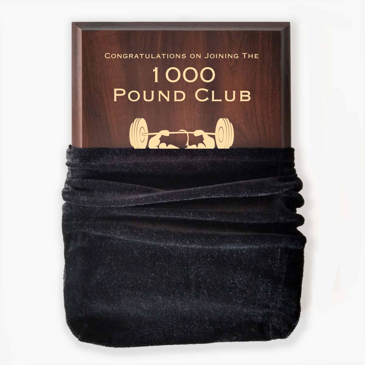 1000 Pound Club Award | 1000# lb. Total in the Gym Gift – Marked ...