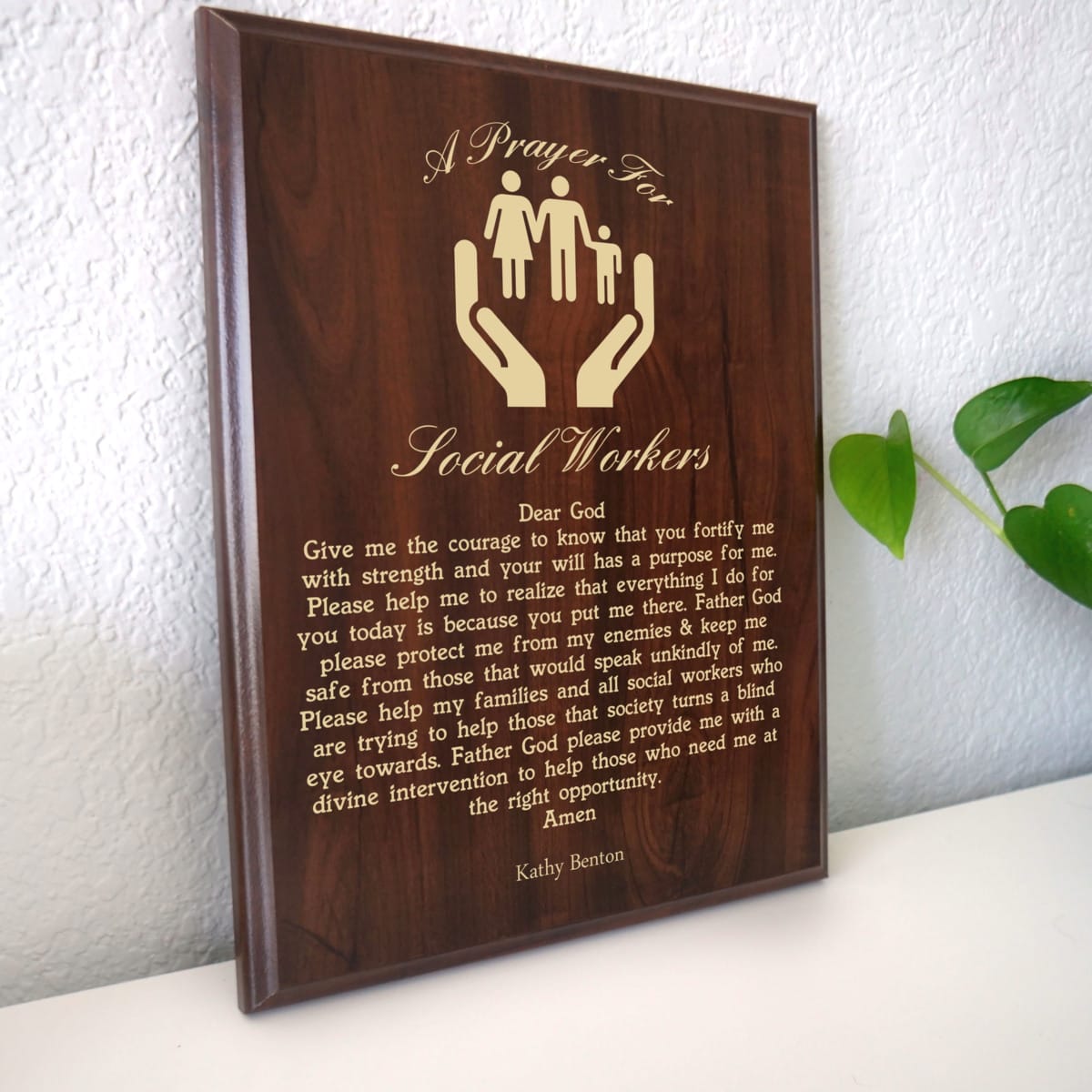 Social Worker Prayer Plaque | Social Case Workers Gift – Marked Moments ...